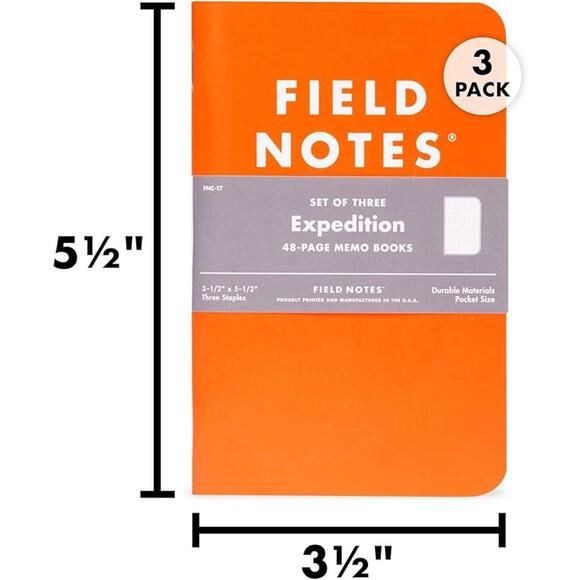 Office | Field Notes Expedition Waterprooftearproof Memo Books 3pack ...